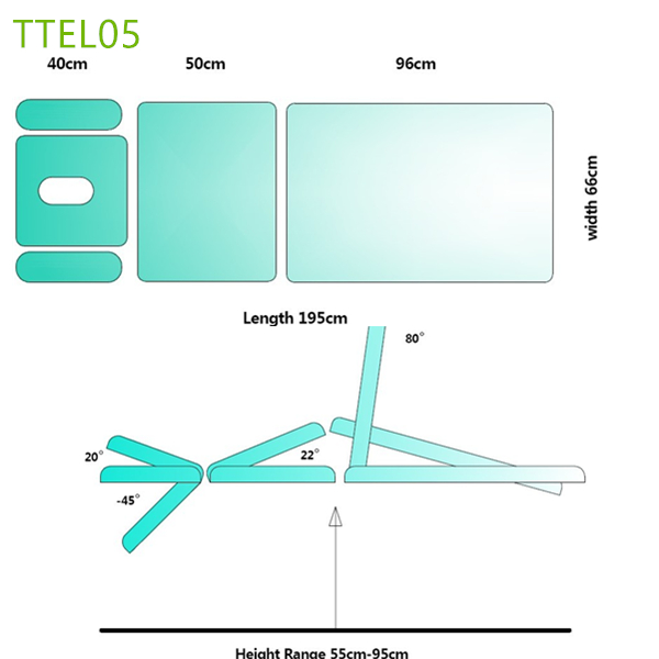 5 Sections Electric Physical Therapy Treatment Tables -TTEL05 | Rehab ...